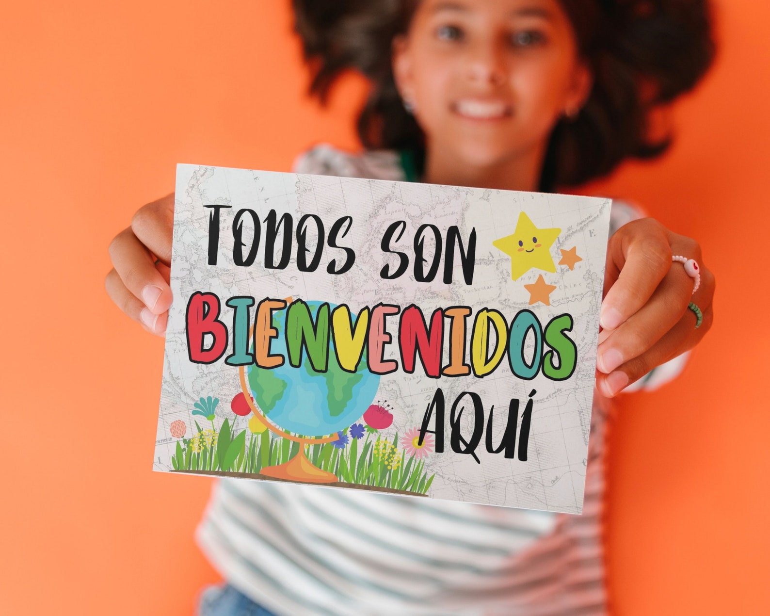 Todos Son Bienvenidos Poster, Spanish Classroom Printable, Motivational ...