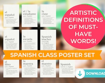 Spanish Classroom Poster PDF - Etsy