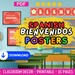 Bienvenidos Poster Set, Spanish Classroom Printable, Motivational ...