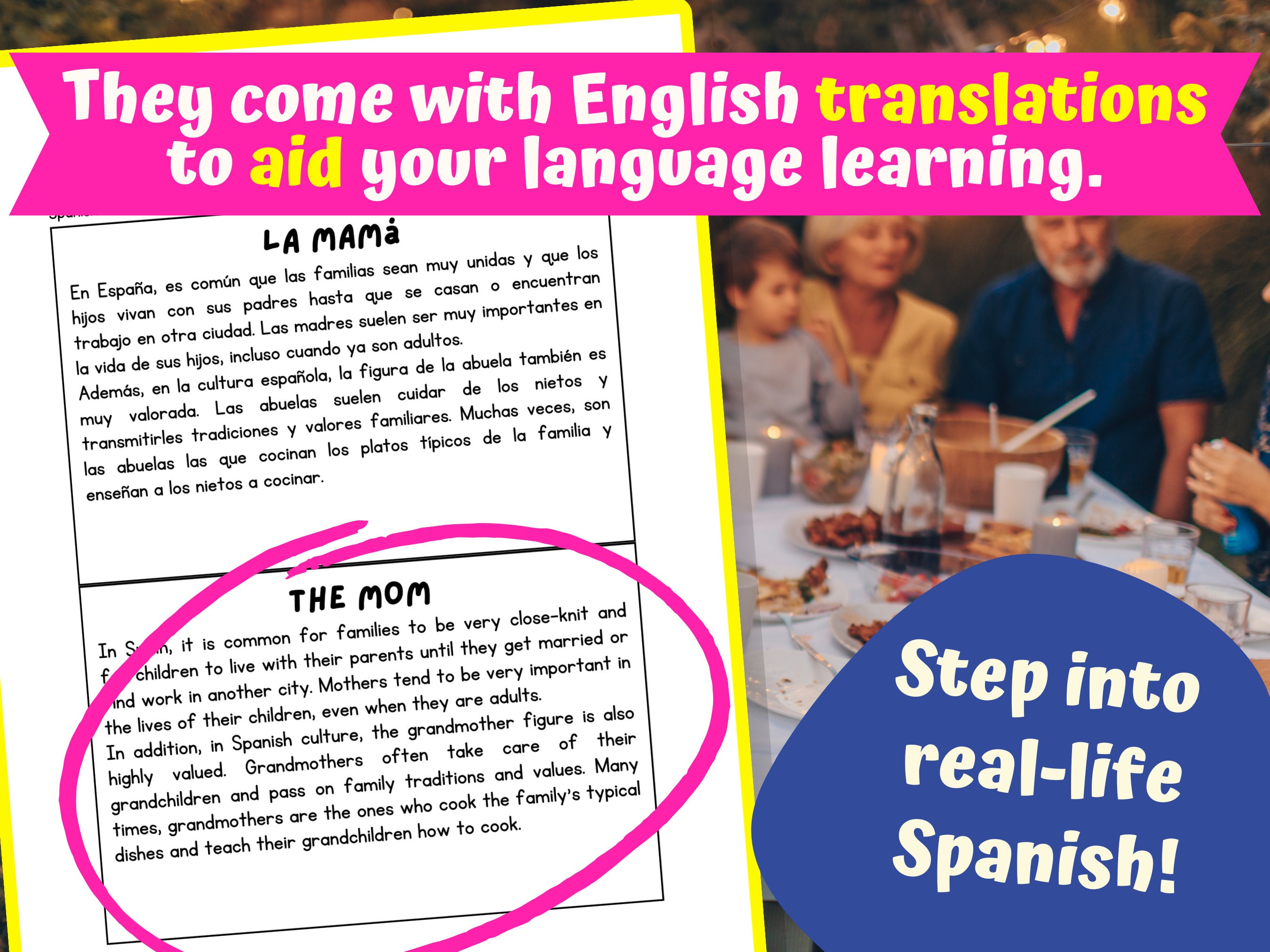 Spanish Beginner Worksheet Bundle, Family Members in Spanish Culture ...