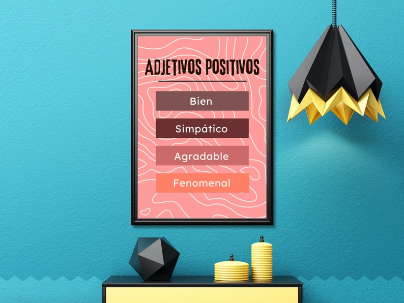 Spanish Classroom Printable Poster Set- Moods&adjectives -educational ...