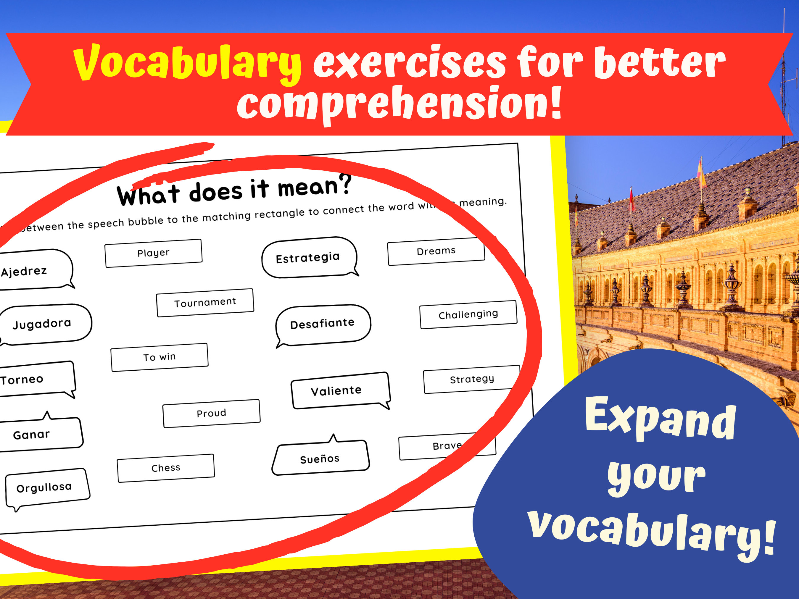 Spanish Intermediate Worksheet Bundle, Stories, Vocabulary, Printable ...