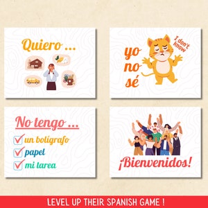 Spanish Classroom Phrases Poster Set, Educational Wall Art Decor ...