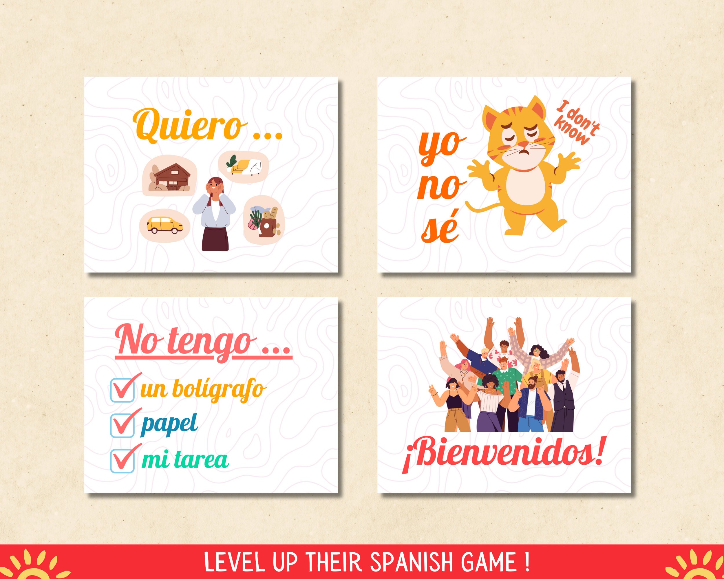 Spanish Classroom Phrases Poster Set, Educational Wall Art Decor ...