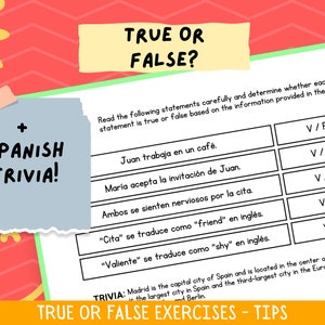 Spanish Beginner Worksheets for Adults, Reading Comprehension ...