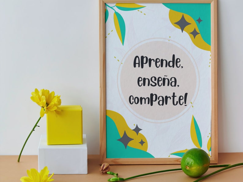 Spanish Classroom Poster Set Educational Wall Art Decor - Etsy