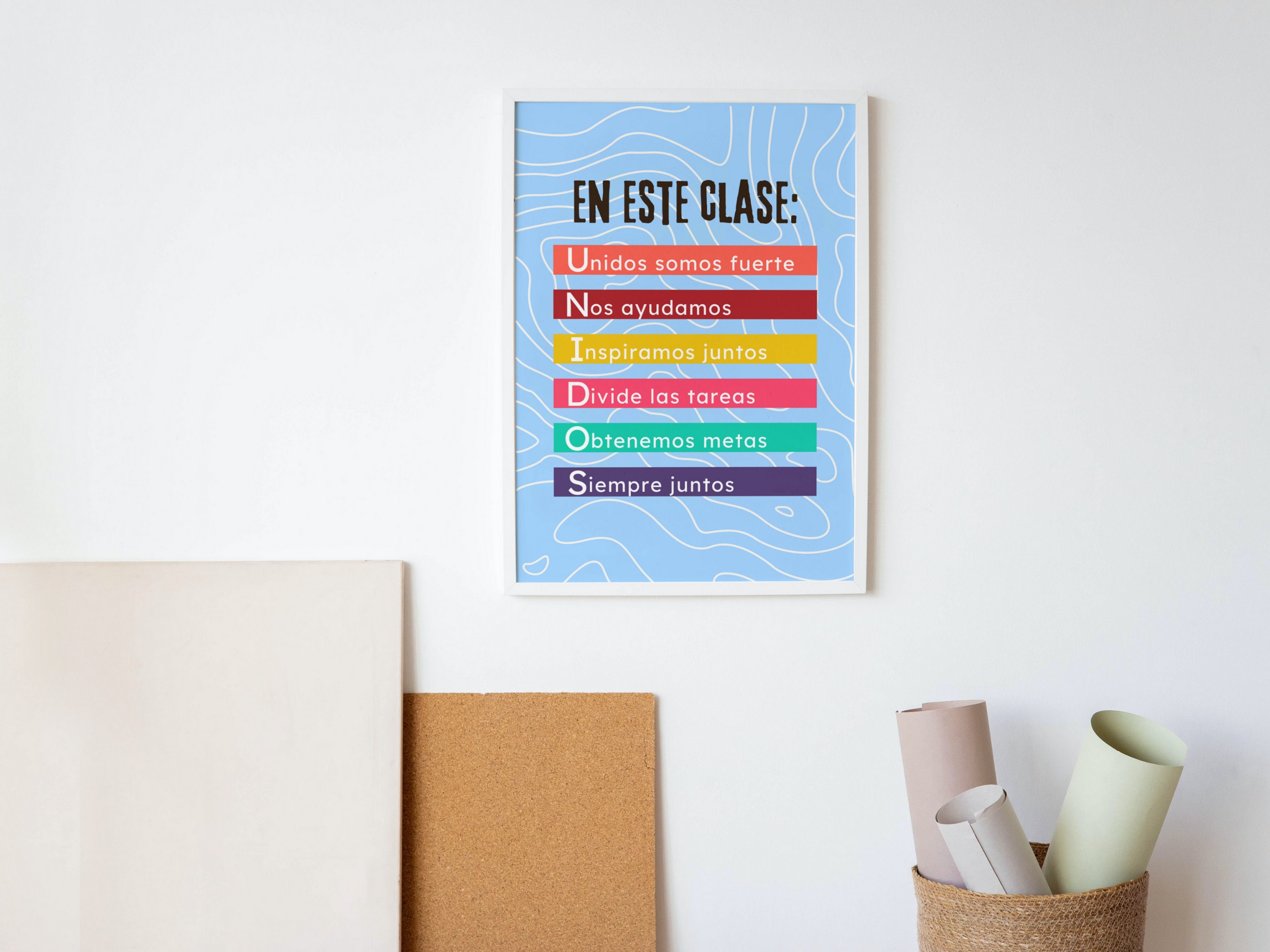 Spanish Classroom Printable Poster Set - Spanish Moods and Acrostic ...