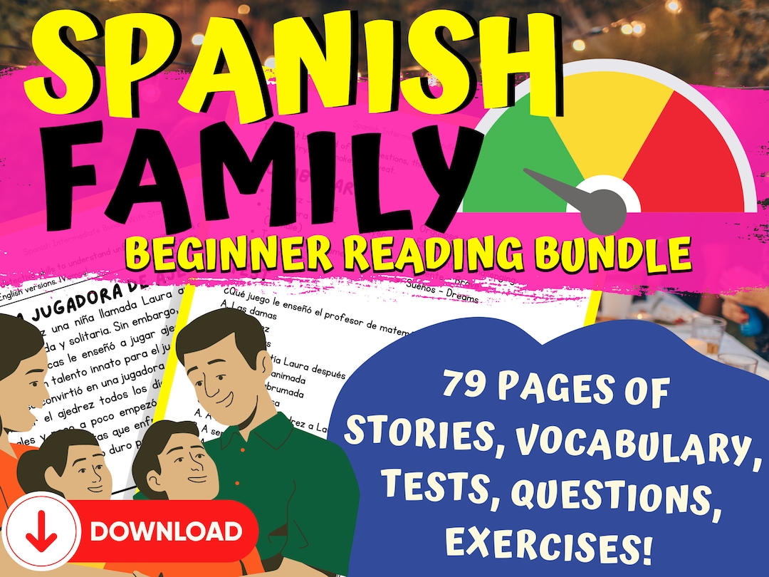 Spanish Beginner Worksheet Bundle, Family Members in Spanish Culture ...