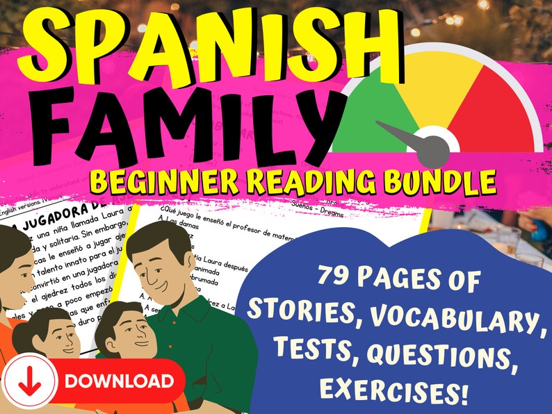 Spanish Beginner Worksheet Bundle, Family Members in Spanish Culture ...
