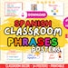 Spanish Classroom Phrases Poster Set, Educational Wall Art Decor ...
