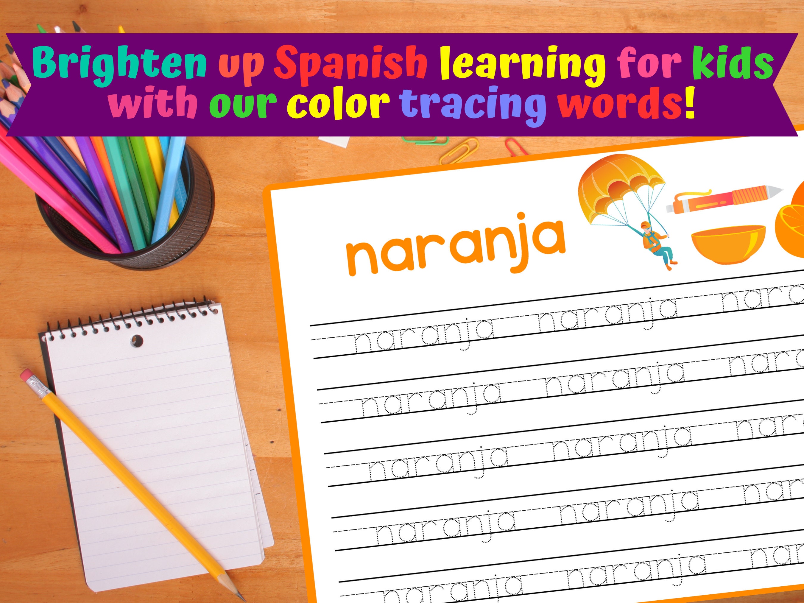 Spanish Color Tracing Pages , Colores En Español, Spanish Colors ...