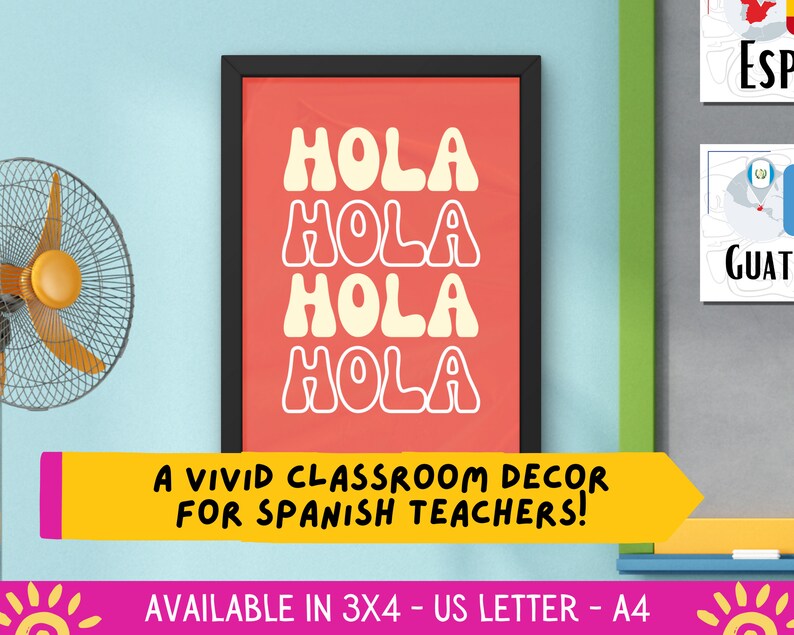 Bienvenidos Poster Set Spanish Classroom Printable - Etsy