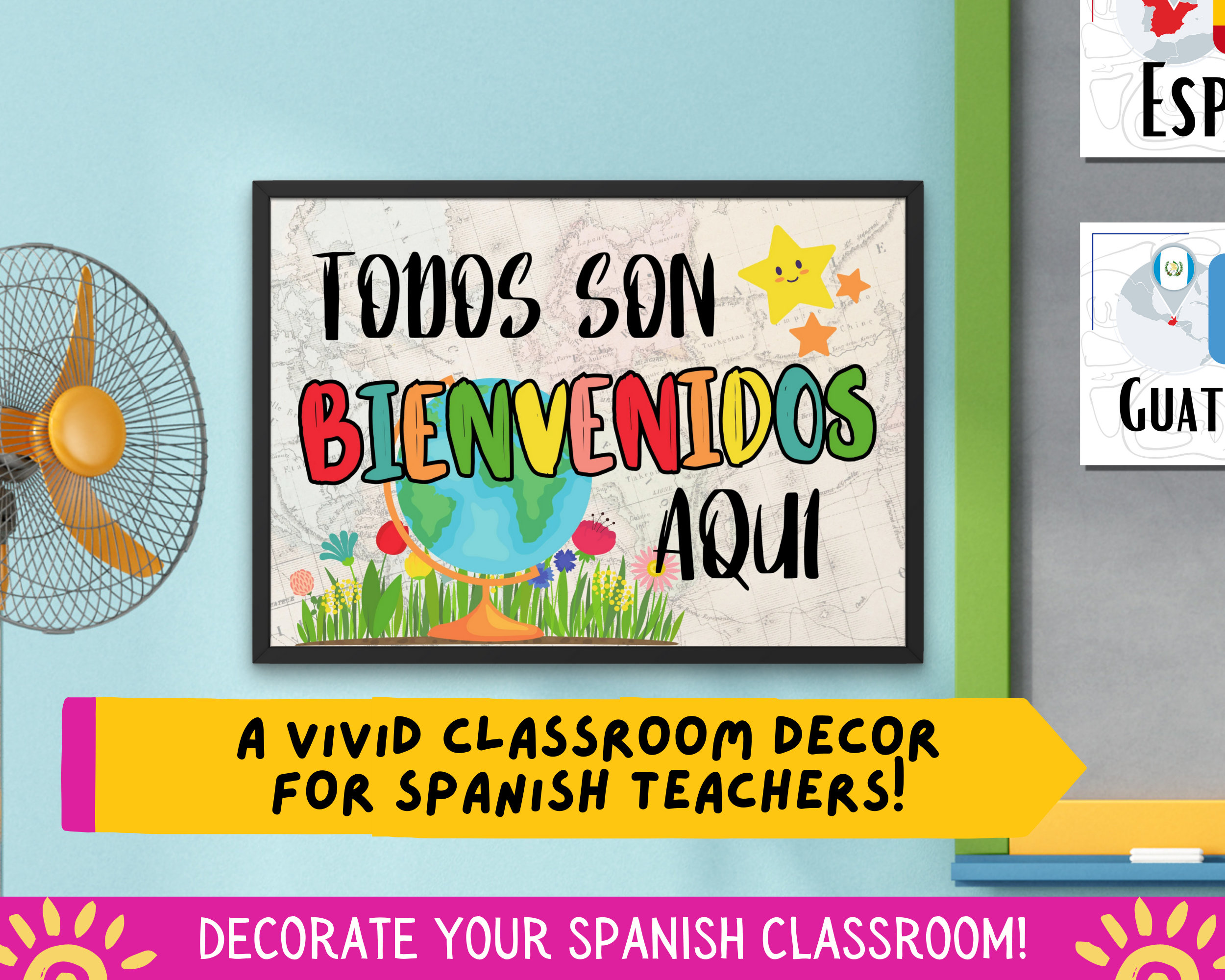 Todos Son Bienvenidos Poster Spanish Classroom Printable - Etsy