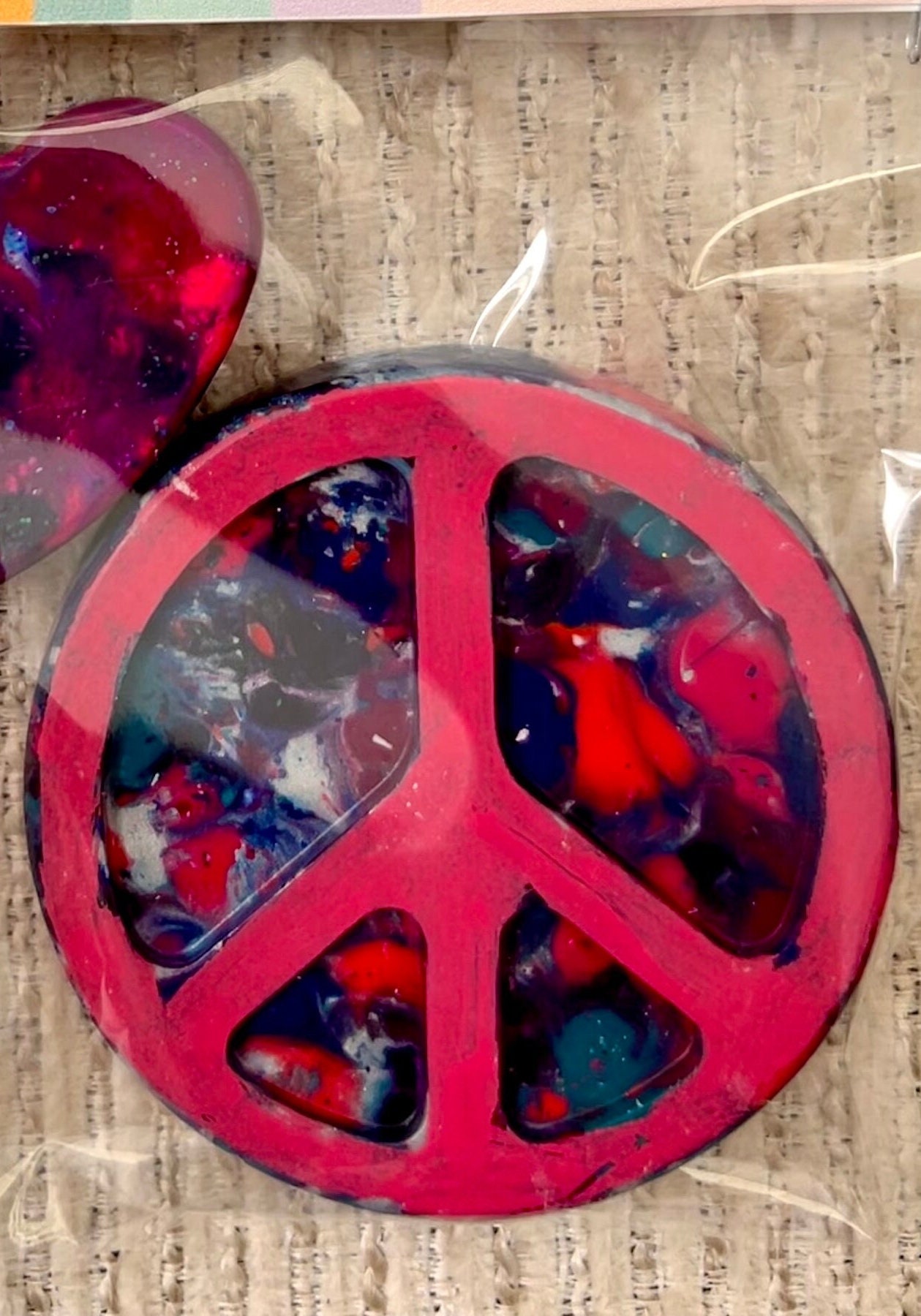 Groovy Peace Sign Crayon - Etsy
