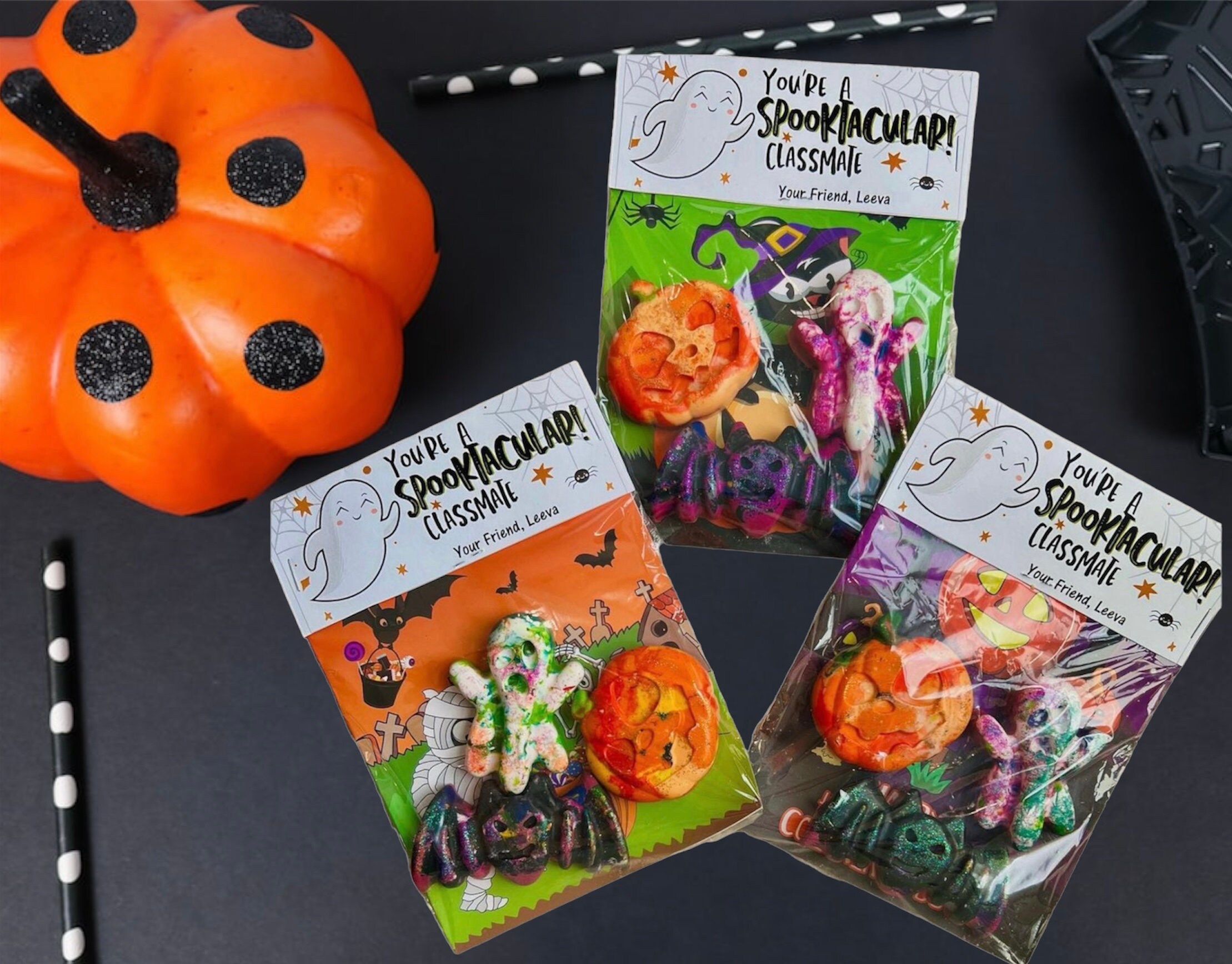 Halloween Crayons - Trick or Treat - Halloween Gifts for Kids - Toddler ...