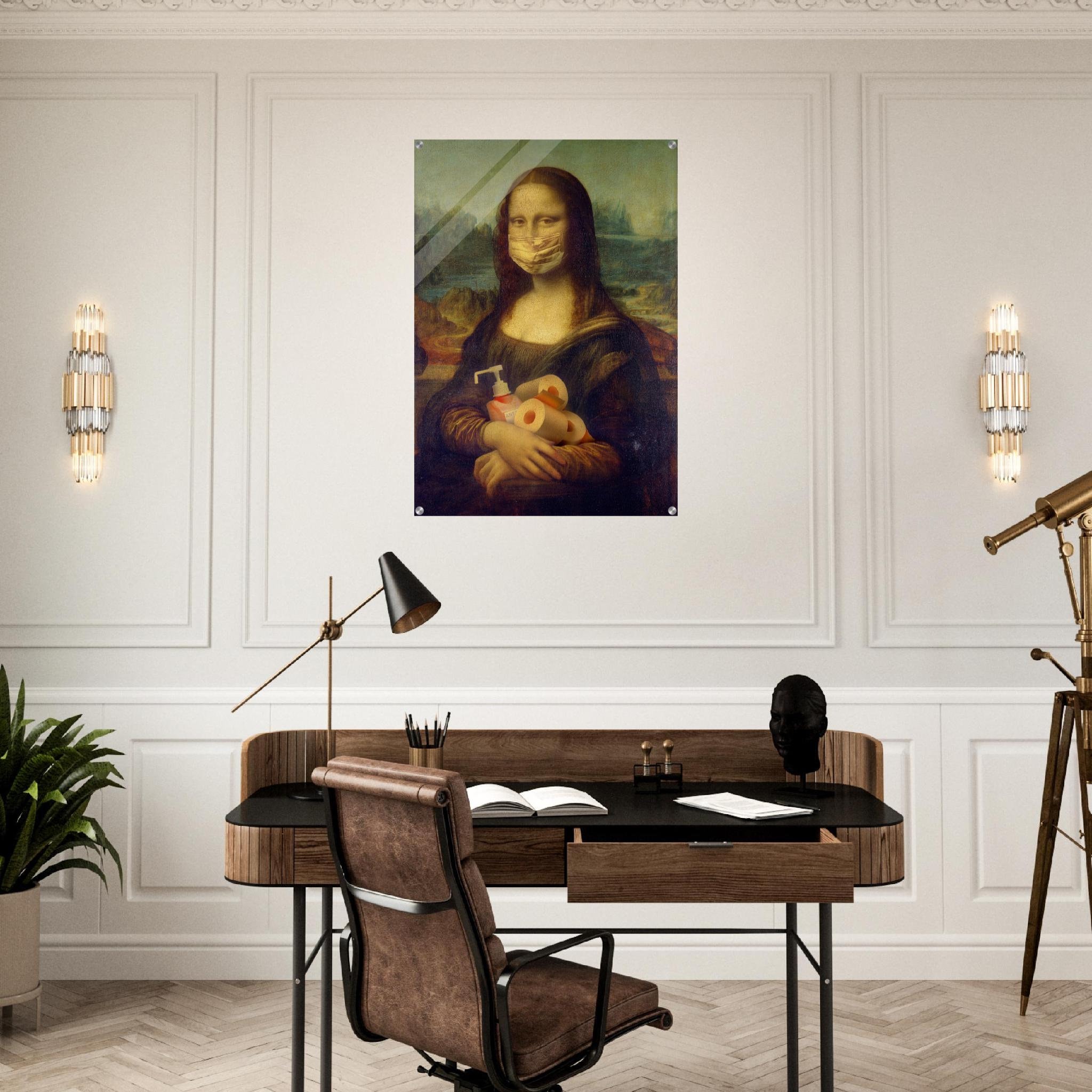 Acrylic Wall Art Mona Lisa Reimagined Mona Lisa Wall Decor Large Wall ...
