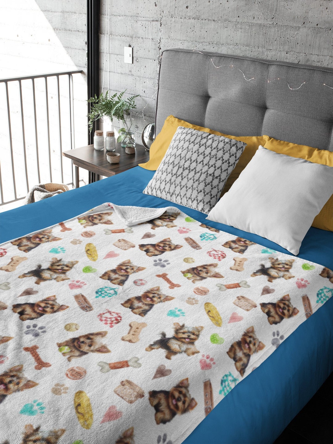 Yorkie Dog Blanket, Gift for Yorkie Dog Mom, Gift for Yorkie Dog Owner ...