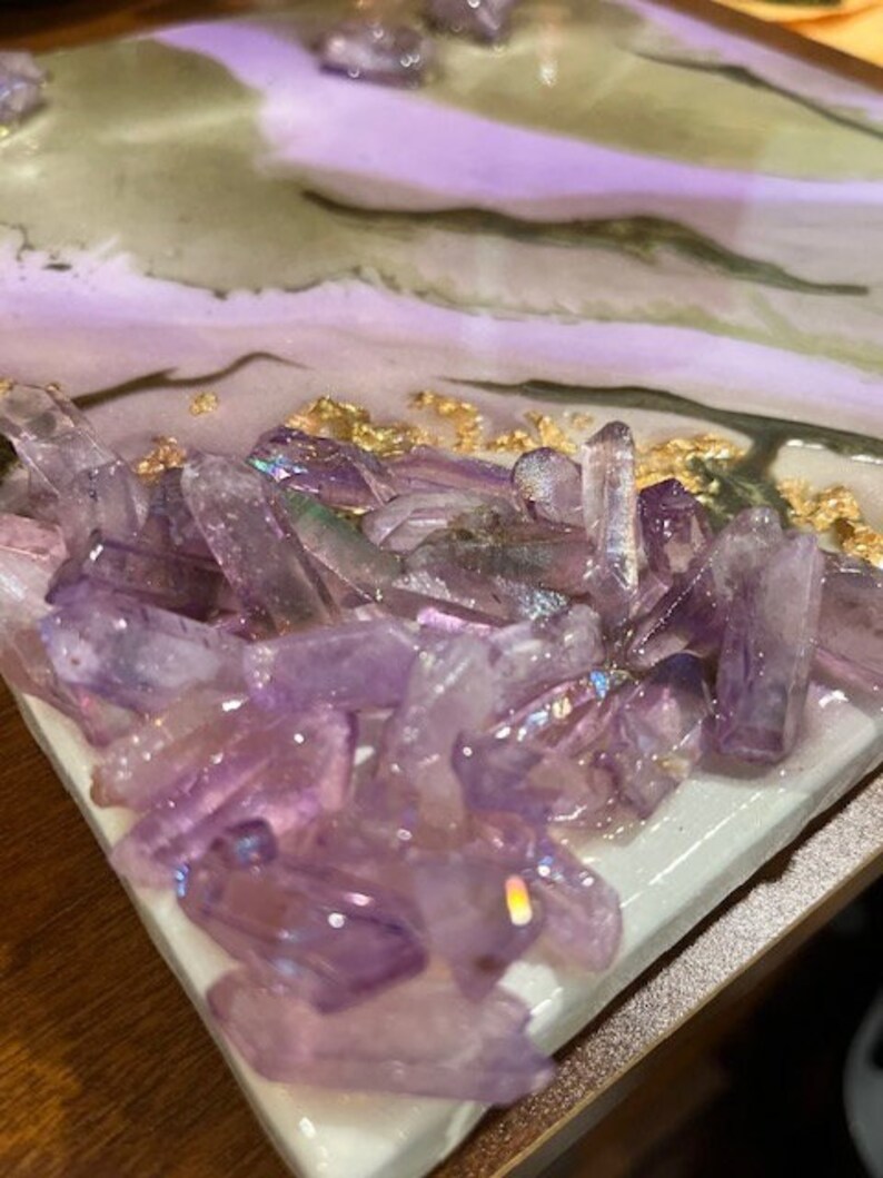 Purple and Gold Wall Art - Etsy