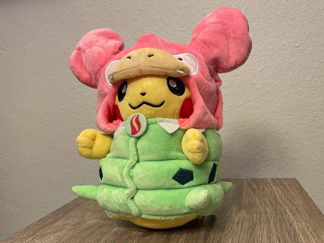 Pikachu in Mega Slowbro Costume Pokémon Plush - Etsy