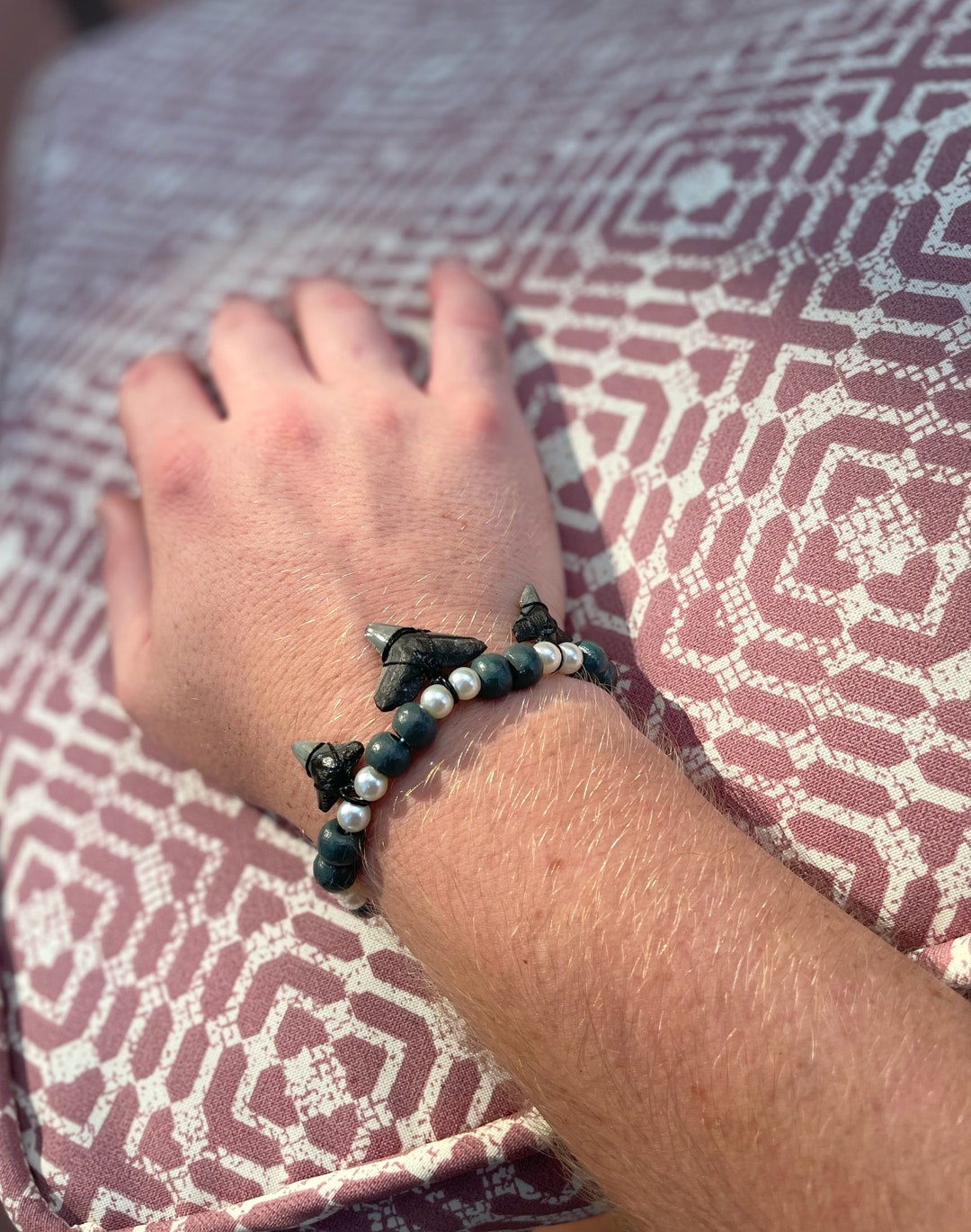 Shark Teeth Bracelet mermaids Eye - Etsy