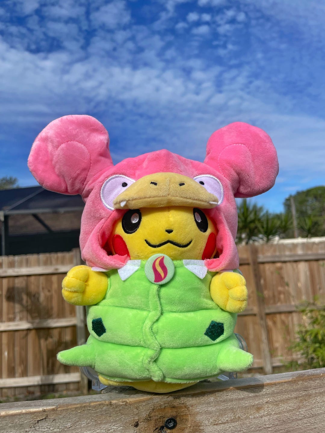 Pikachu/mega Slowbro Custom Plush Pokemon - Etsy