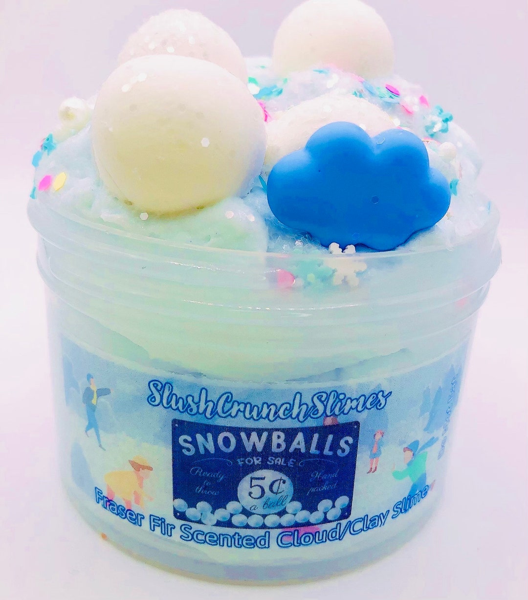 Christmas Snow Balls Slime, Cloud Creme Slime, DIY Slime, Clay Kit ...