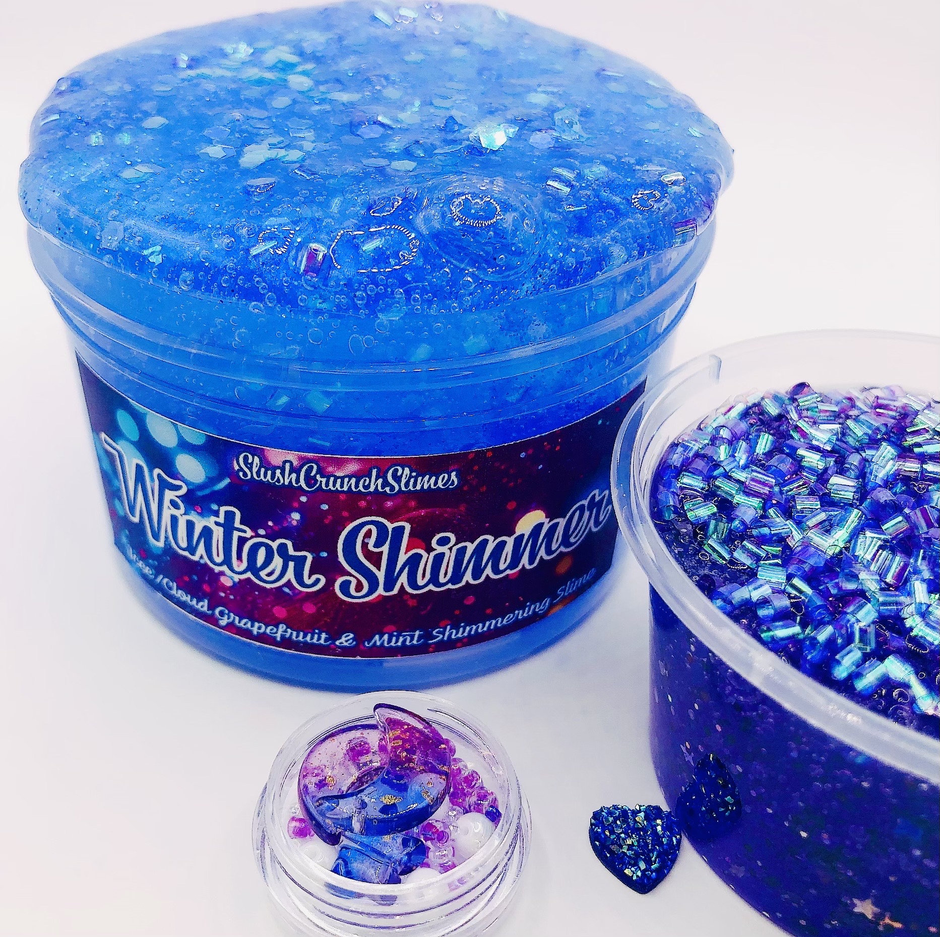 Winter Shimmer Slime, DIY Slime, Bingsu Slime, Crunchy Slime, Scented ...