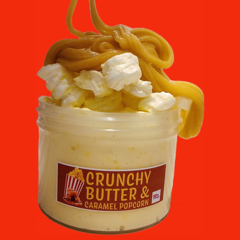 Butter Caramel Popcorn Slime, Thick & Glossy Slime, Full Crunch Slime ...