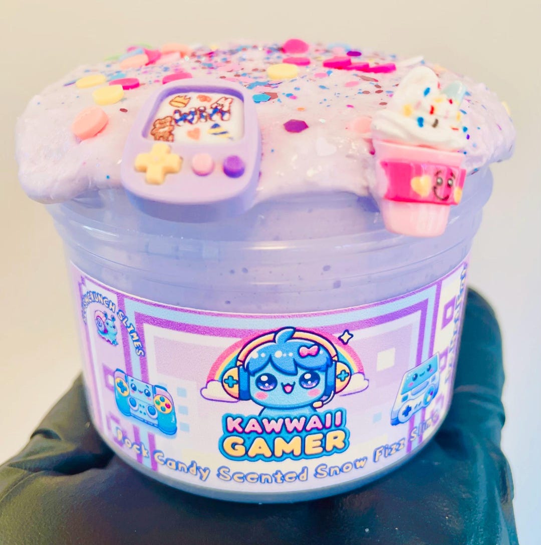 Kawaii Gamer Slime ~ Scented Slime ~ DIY Slime ~ Slime Shop ~ Snow Fizz Slime - Etsy