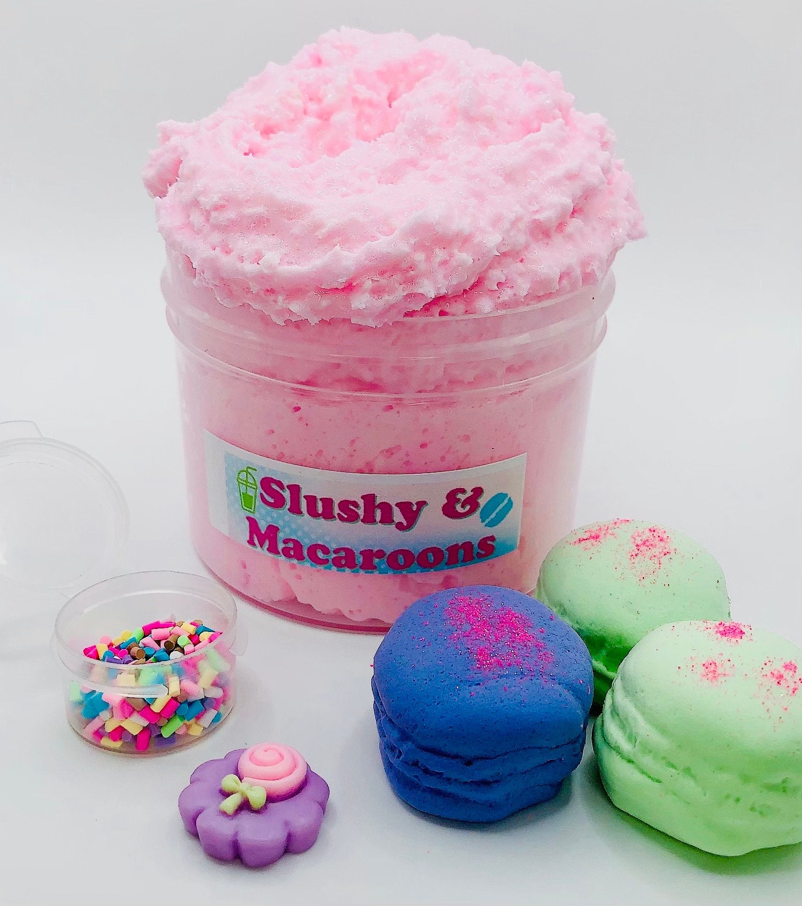 Slushy & Macaroons Slime Snow Fizz Slime DIY Slime Scented Slime ...