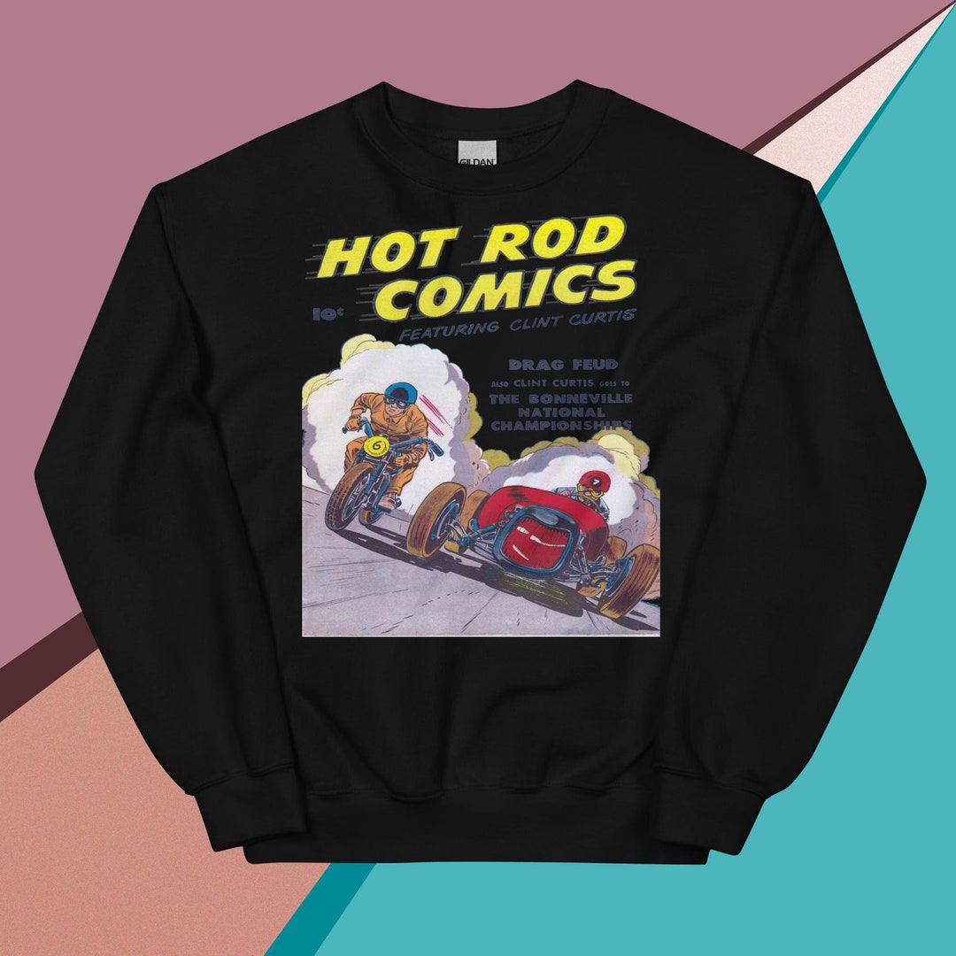 Vintage Superhero Comic Book Unisex Crew Neck Sweatshirt - Golden Age ...