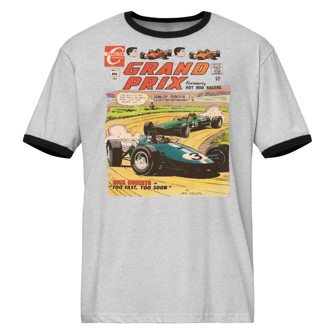Grand Prix Comics Unisex Ringer T-shirt - Vintage Style Tee - Etsy