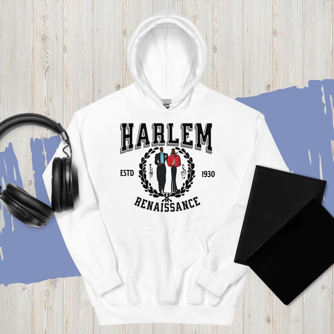 Harlem Renaissance Hoodie - Vintage Image, ESTD 1930 - Etsy