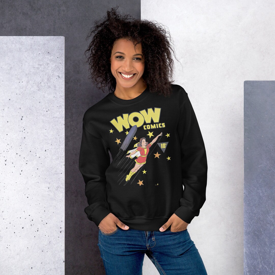 Vintage Superhero Comic Book Unisex Crew Neck Sweatshirt - Golden Age ...