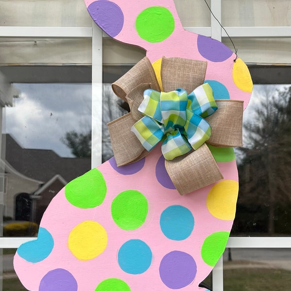 Easter Bunny Door Hanger - Etsy