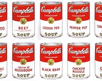 Campbell's Soup Can, Andy Warhol, Pop Art - Etsy
