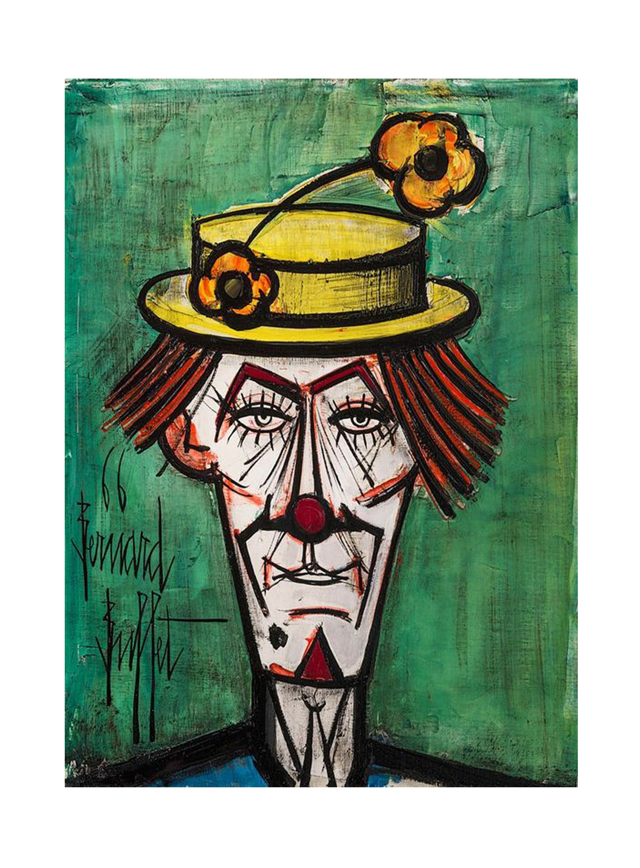 Bernard Buffet Clown 1966 - Etsy
