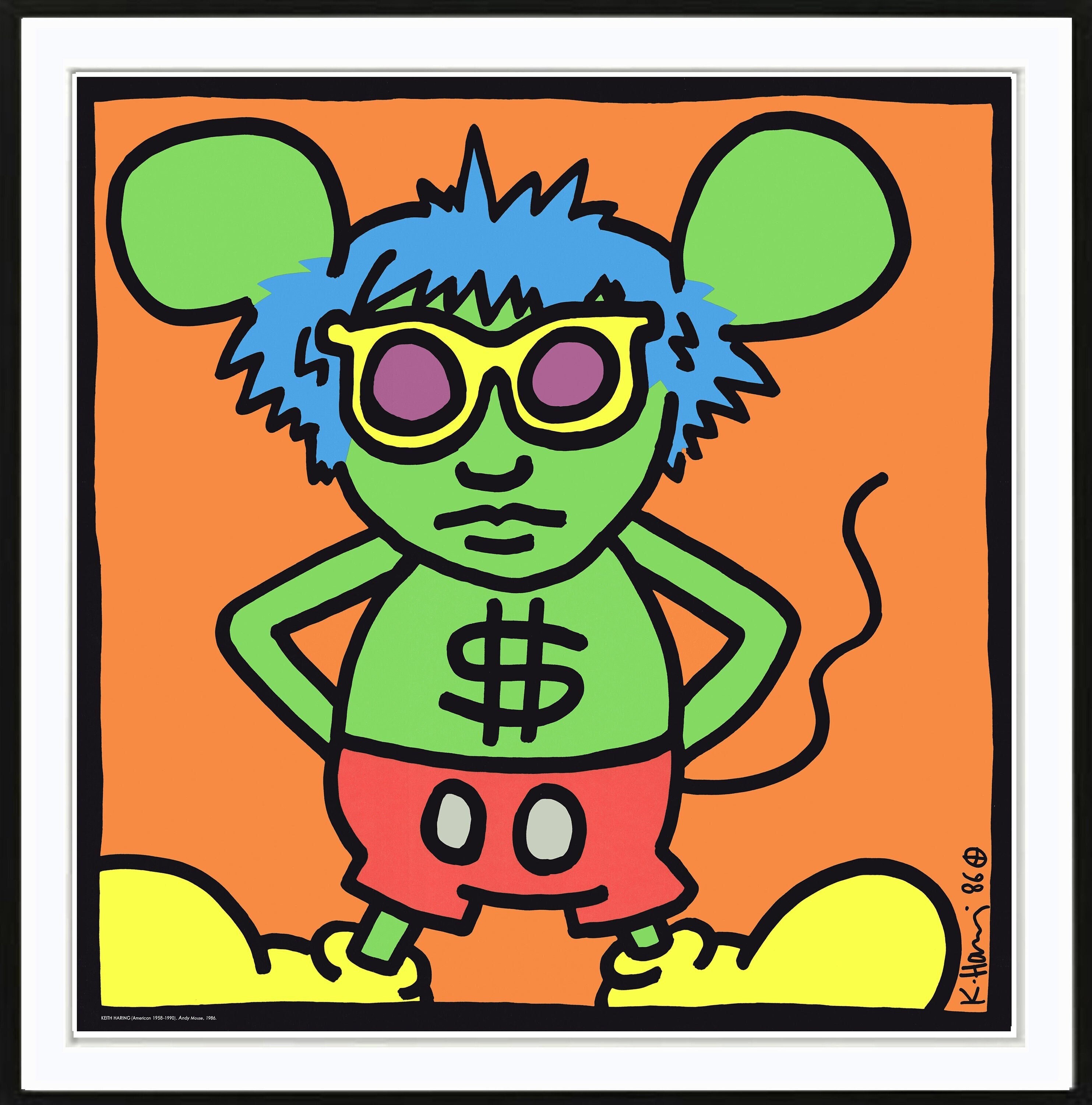 Keith Haring - Andy Mouse - Etsy