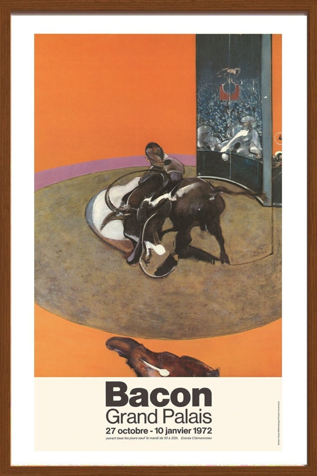 Francis Bacon - Grand Palais Exhibition Poster 1972 - Etsy UK