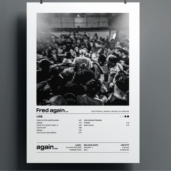 Fred Again Poster - Etsy UK