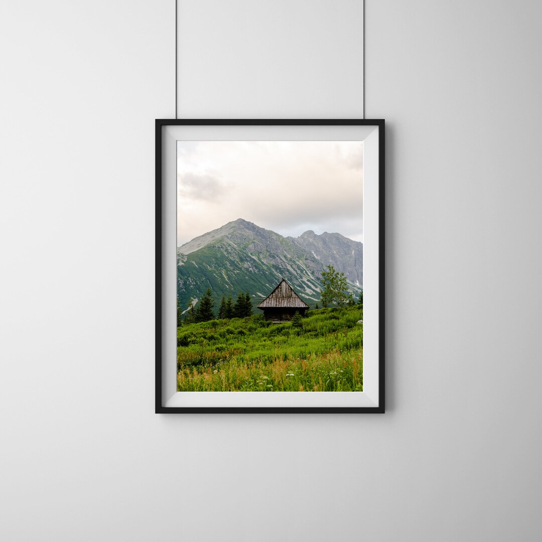 The Lonely Mountain Cabin | Poland 8x10 16x20 Print | Frame - Etsy