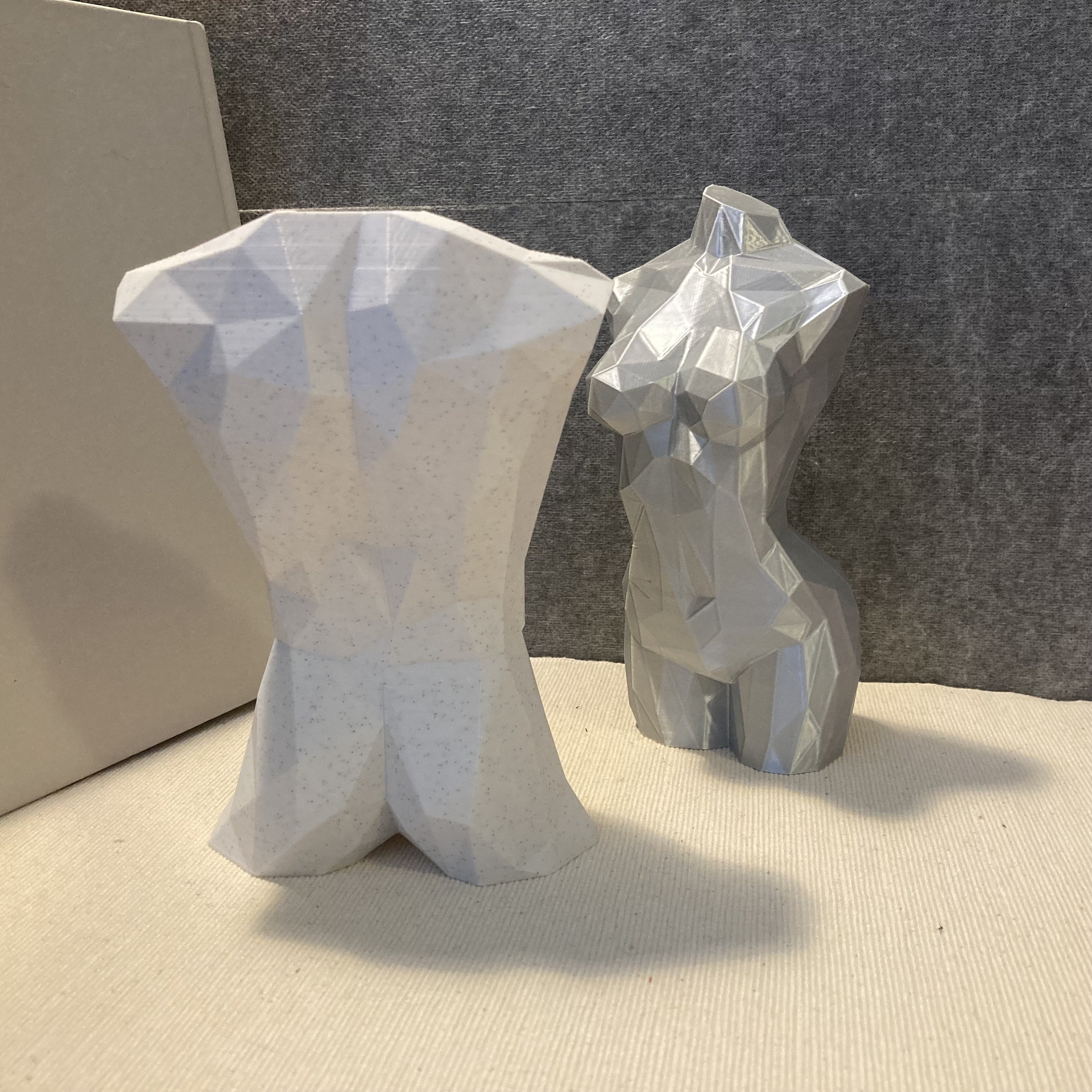 Low Poly Male Body Torso Statue Geometric Design Nordic Style Sculpture ...