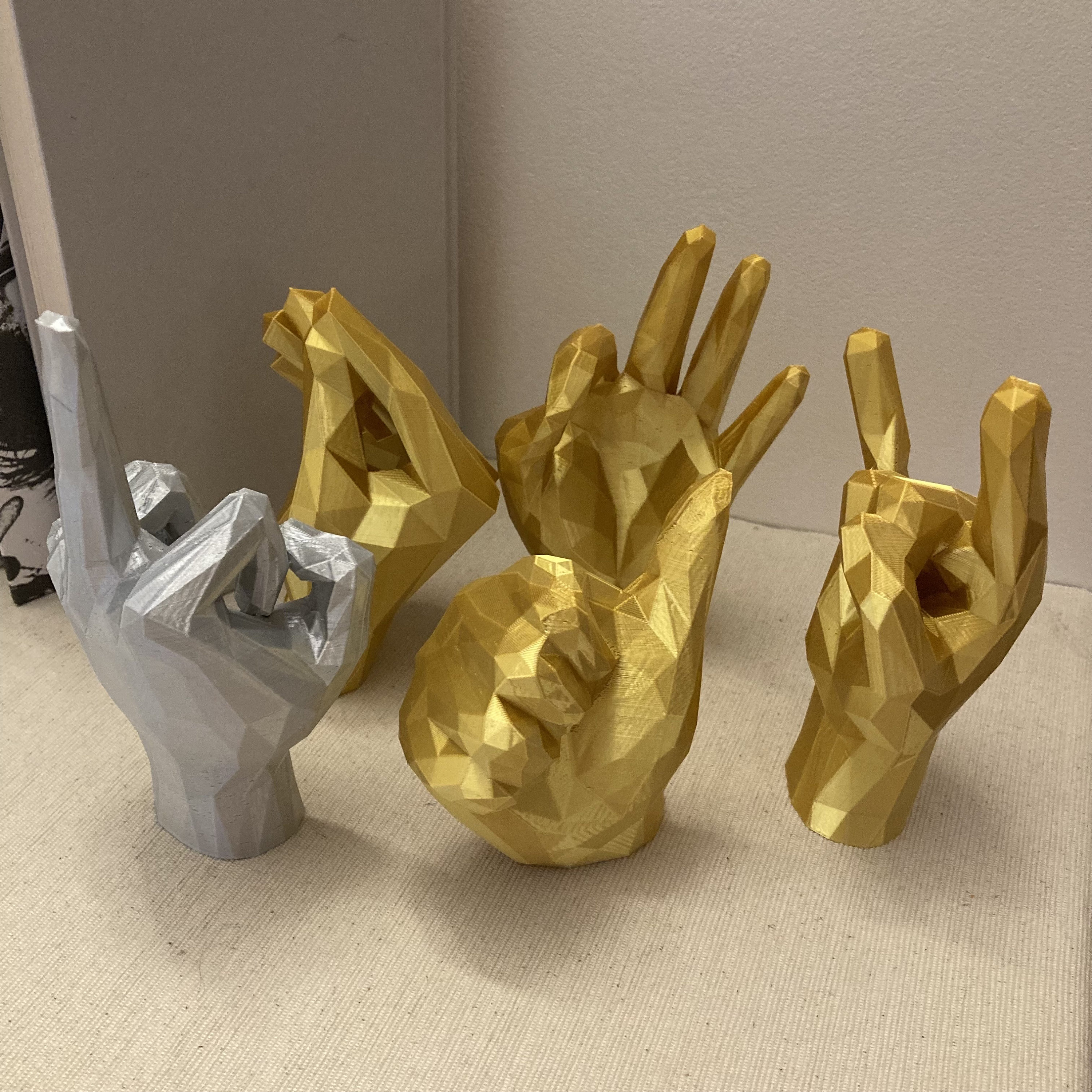 Low Poly Geometric Italian Hand Gesture Statue Post Modern - Etsy