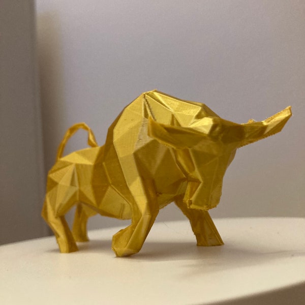 Silver Bull Sculpture - Etsy