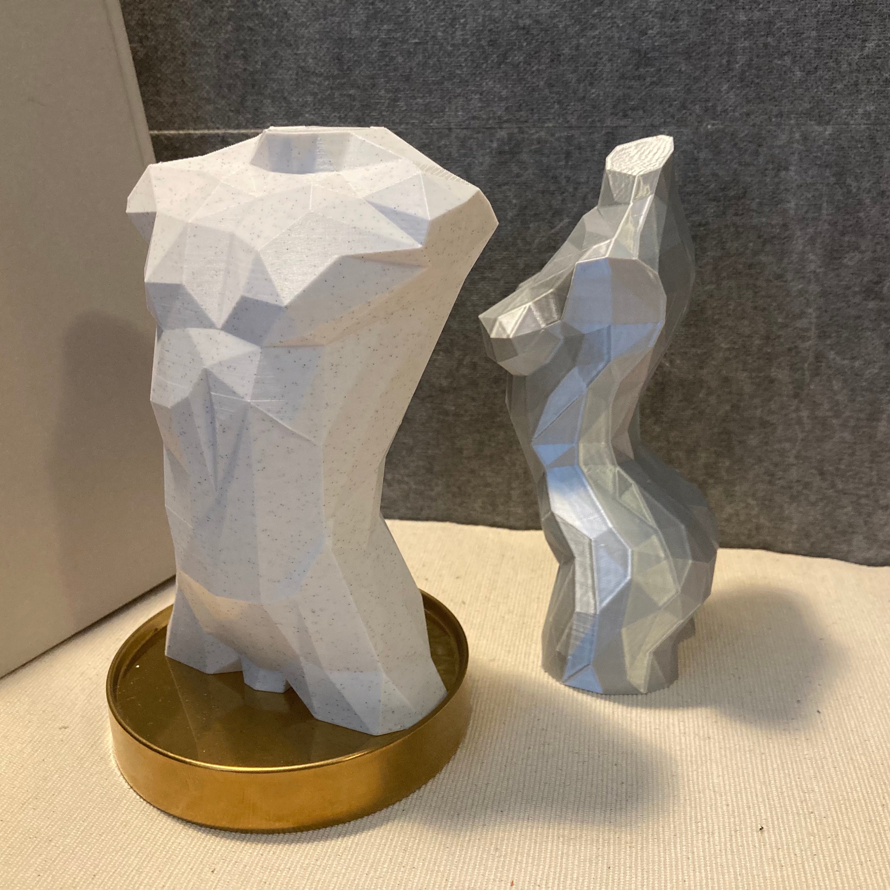 Low Poly Male Body Torso Statue Geometric Design Nordic Style Sculpture ...