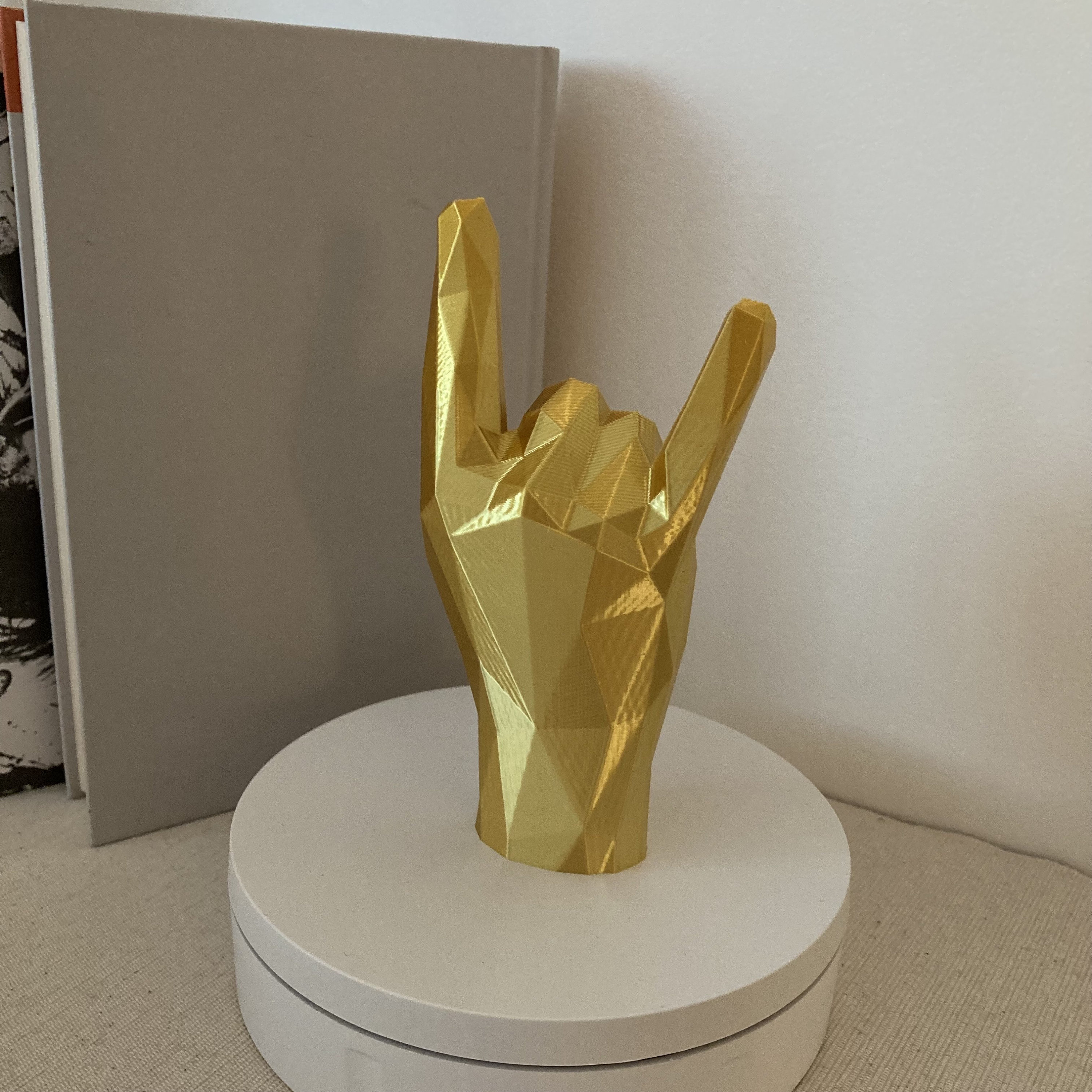 Hand-horns Statue Sign of the Horns Rock or Metal Hand Sign Full Sized ...