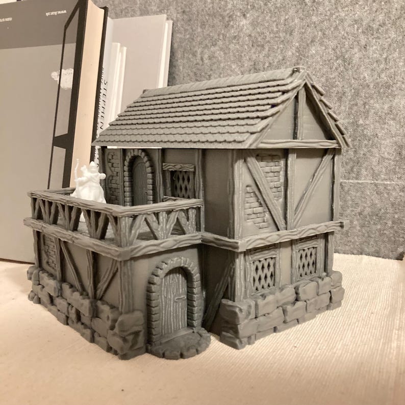 3D Printed Peasant/dweller/commoner House - Tabletop Wargames Terrain ...