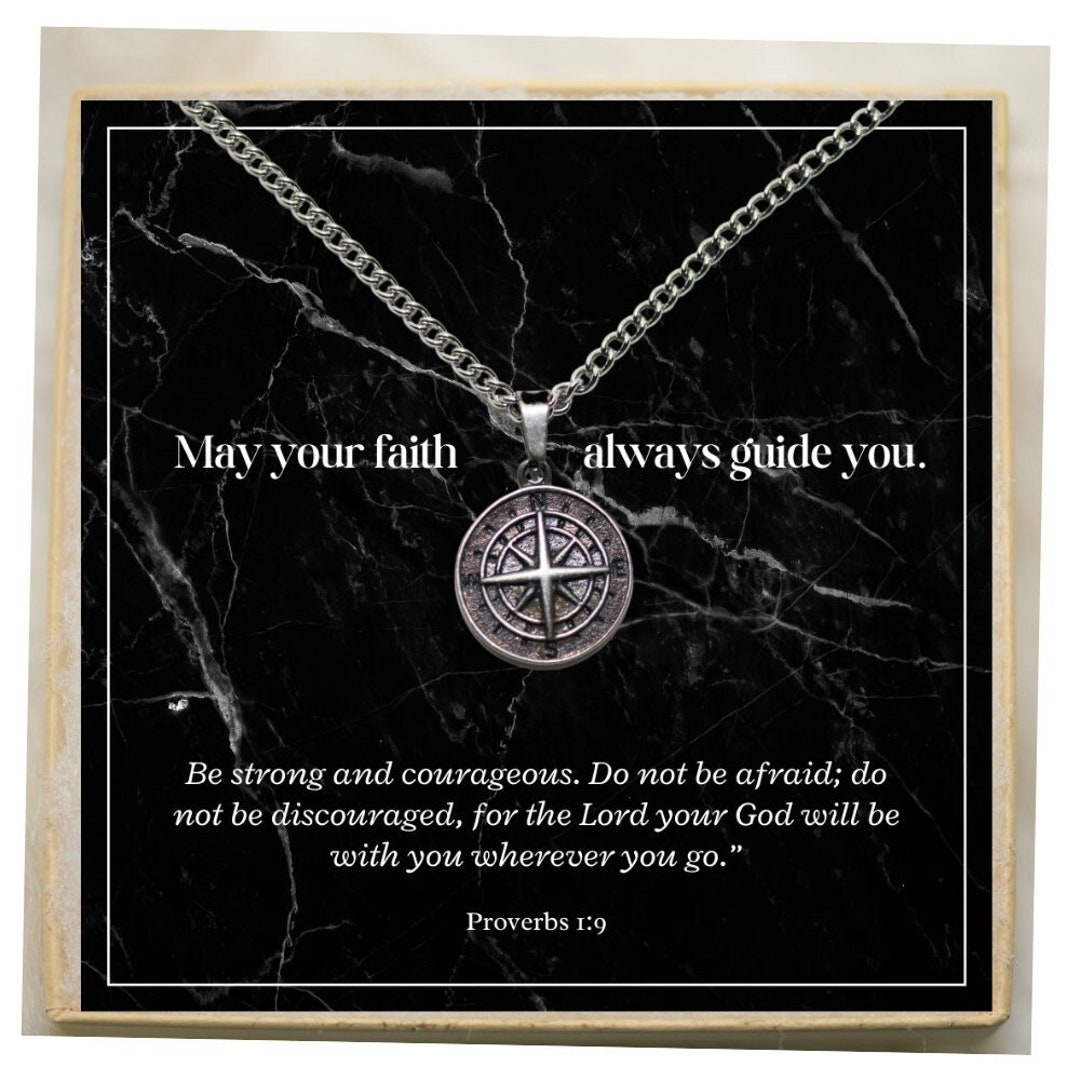 To My Son Compass Dad to Son Engraved Compass Necklace Personalized ...