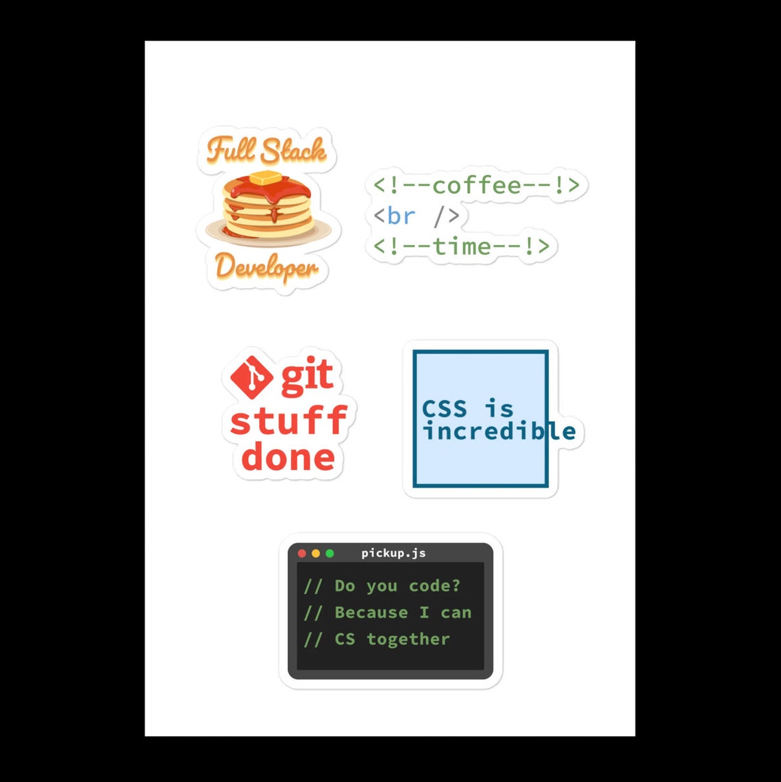 Developer Sticker Set Clever Funny Stickers - Etsy