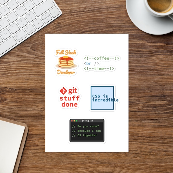 Developer Stickers - Etsy